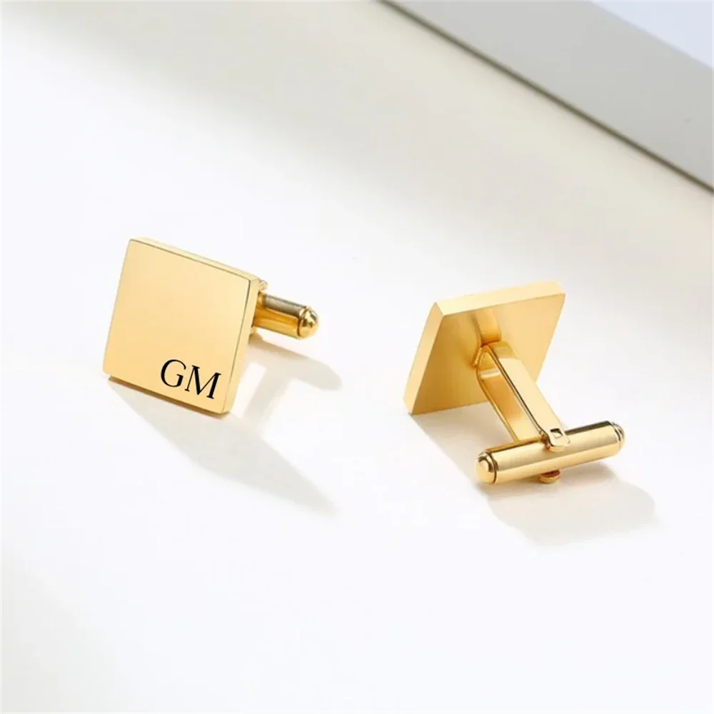 Abotoadura Personalizada Luks Éclat Com Gravação de Iniciais